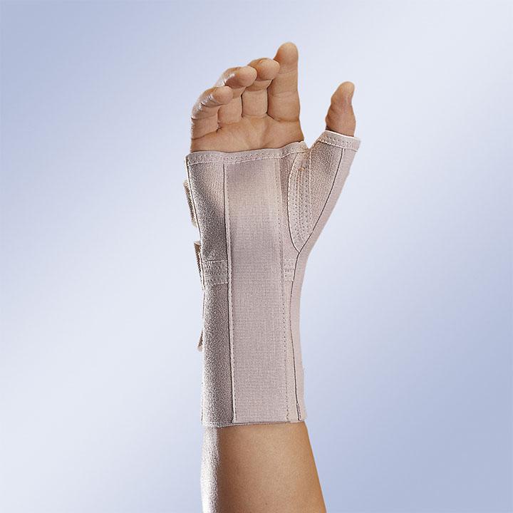 MUÑEQUERA ELASTICA ABIERTA LARGA CON FERULA PALMAR Y PULGAR - Orto ... MUÑEQUERA ELASTICA ABIERTA LARGA CON FERULA PALMAR Y PULGAR - Orto ...